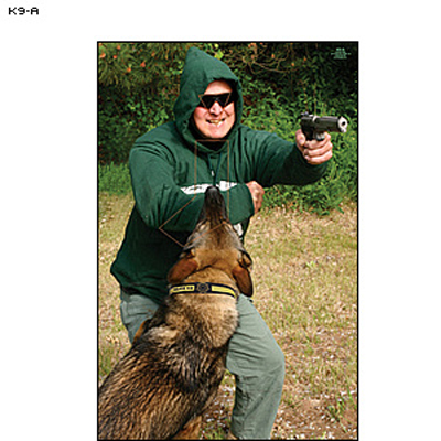 Law Enforcement Targets | Action Target : K-9 Dog Unit Target (Version A)